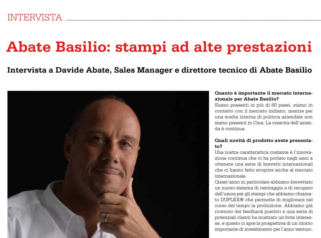 Abate Basilio: stampi ad alte prestazioni – Abate Basilio